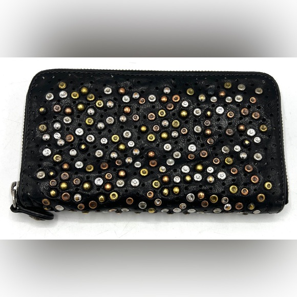 Frye | Bags | Frye Deborah Studded Zip Around Wallet | Poshmark